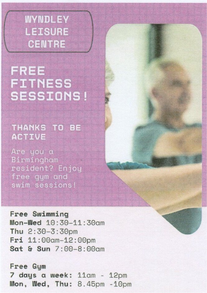Wyndley Leisure Centre – FREE Fitness Sessions – Banners Gate ...